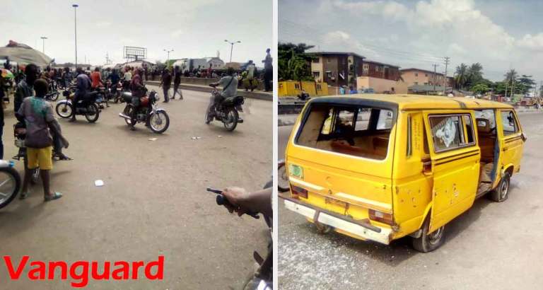 Okada Riders And Danfo Drivers Engage In Bloody Fight At Mile 2 Over ...